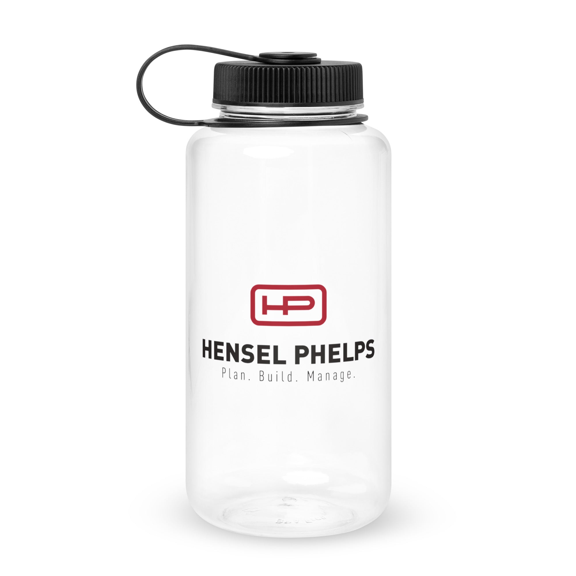 Wide mouth plastic water bottle – Hensel Phelps BrandShop